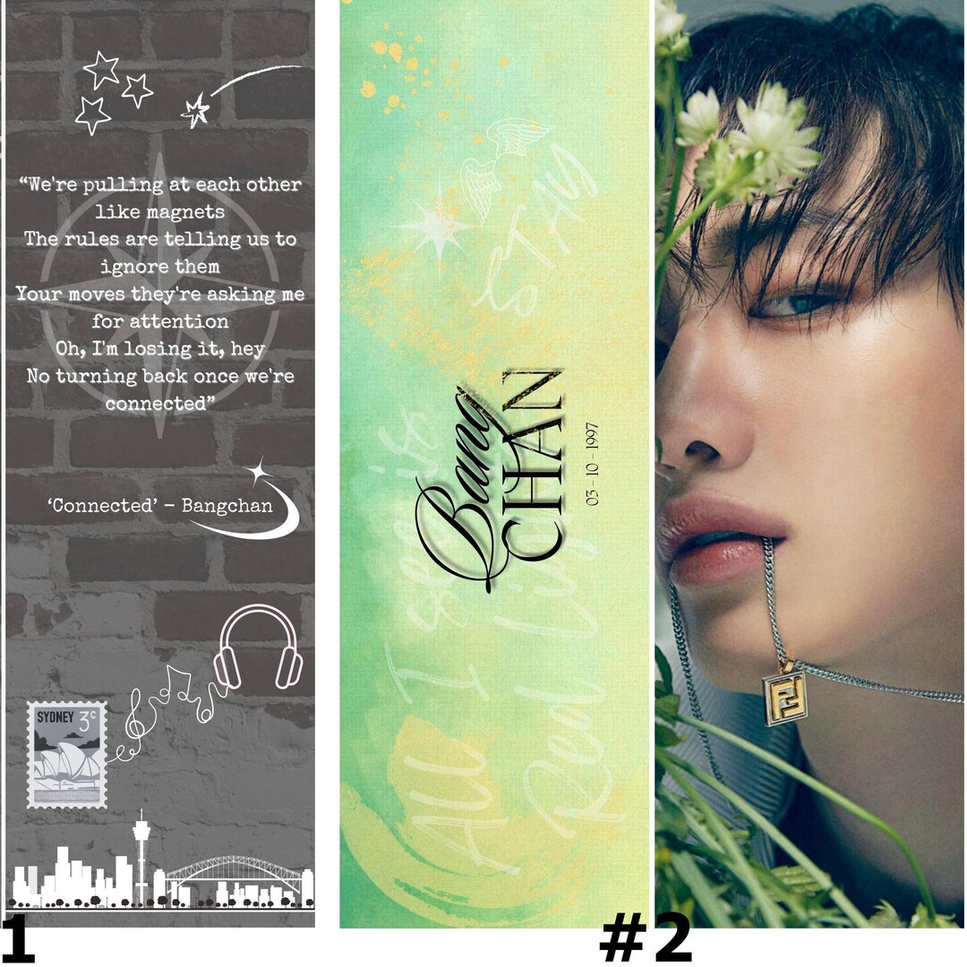 Straykids Bangchan SKZ Inspired Bookmarks Glossy Laminated Finish - Etsy