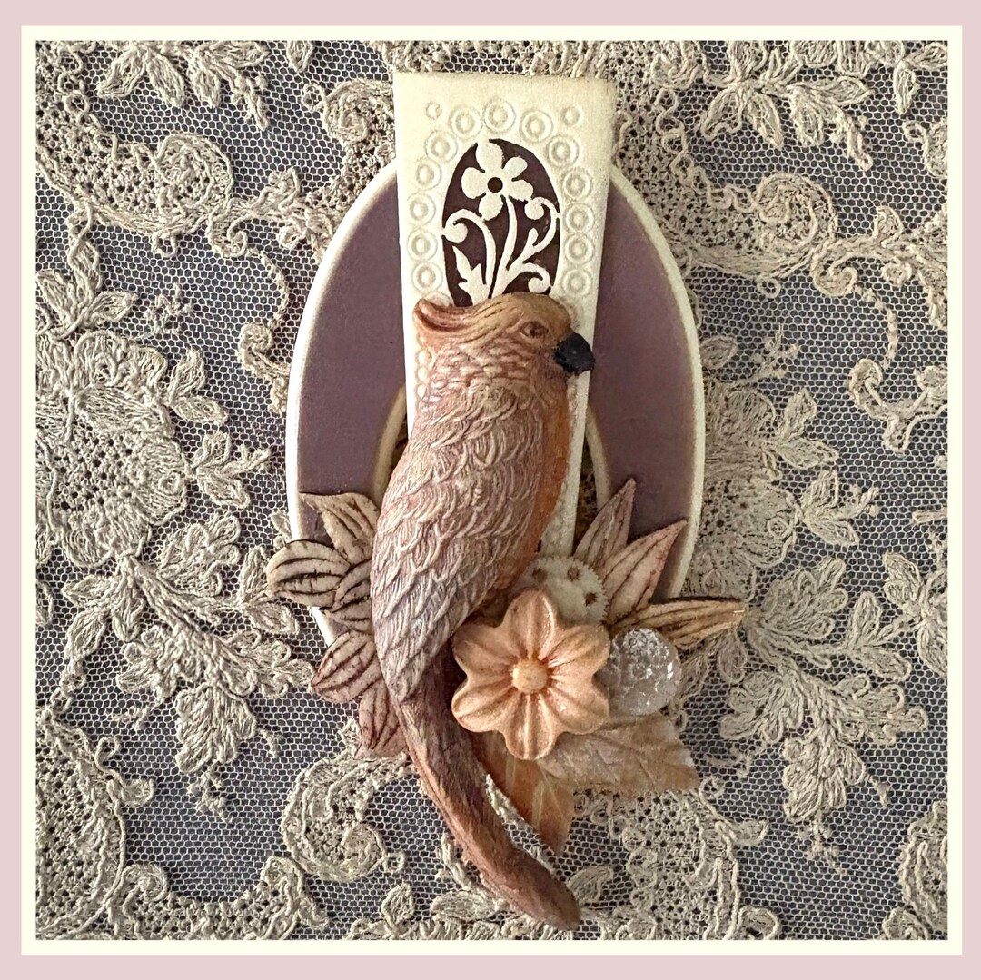 Vintage Bakelite and Celluloid Bird Brooch - Etsy