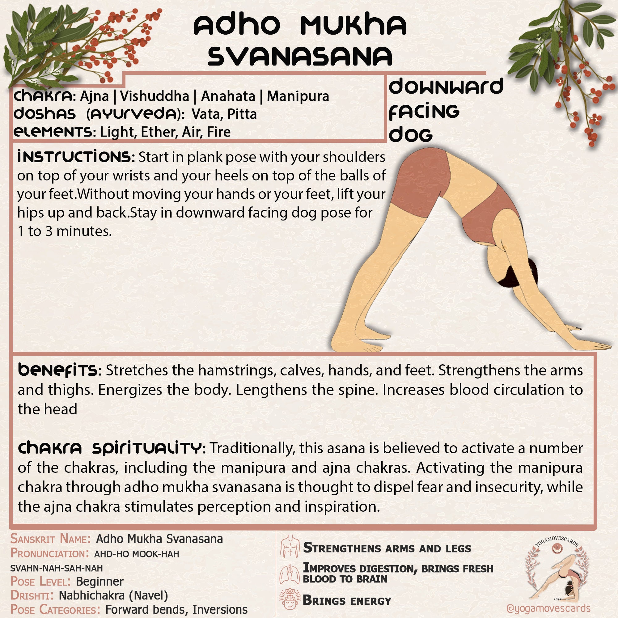 Flashcards - 15 Standing Yoga Poses - Printable Card Digital ...