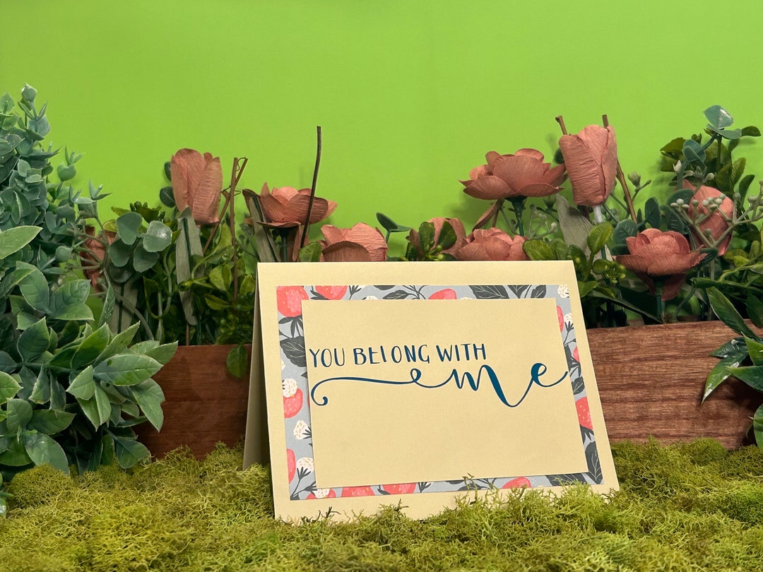 You Belong With Me Era Card Taylor Greeting Card Love Cards anniversary ...