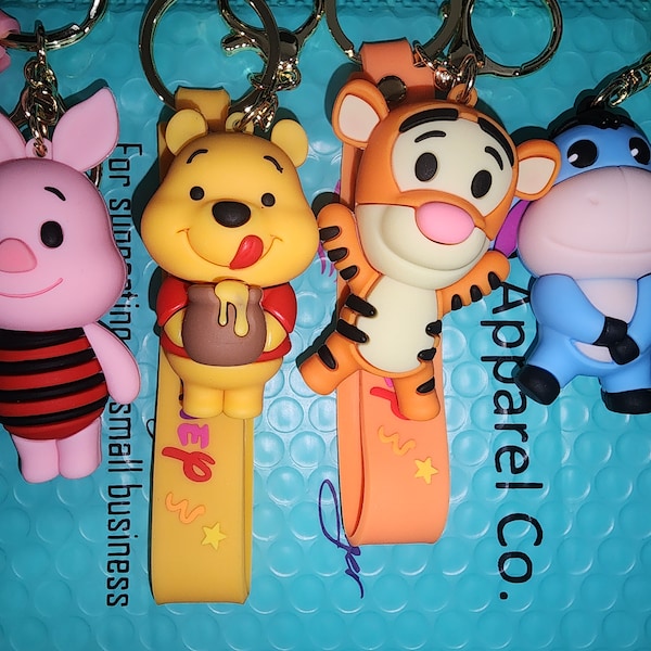 Winnie the Pooh Keychain - Etsy