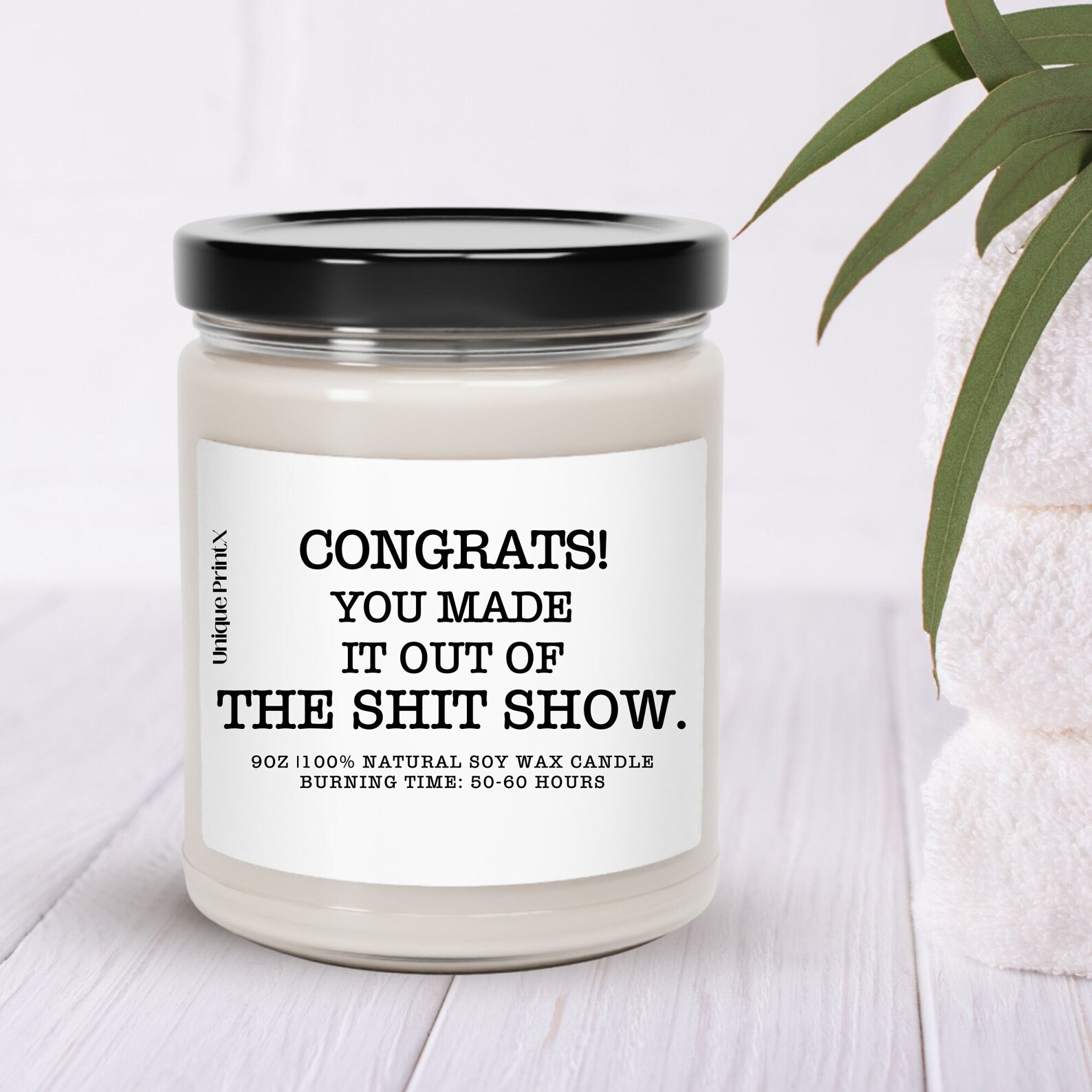New Job Gift, Congrats on Quitting Your Job Candle, Retirement Gift ...