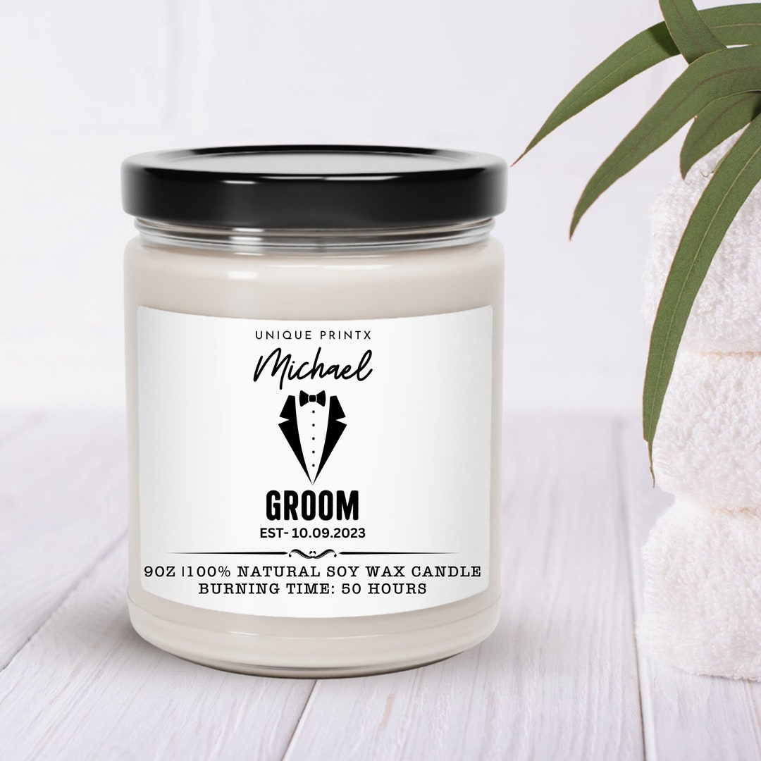 Personalized Groom Gift, Groom Proposal, Groom Candle, Promoted to ...