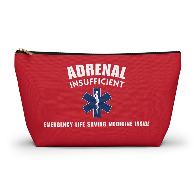 Adrenal Insufficiency Pouch, Medicine Zipper Pouch, Addisons Disease ...