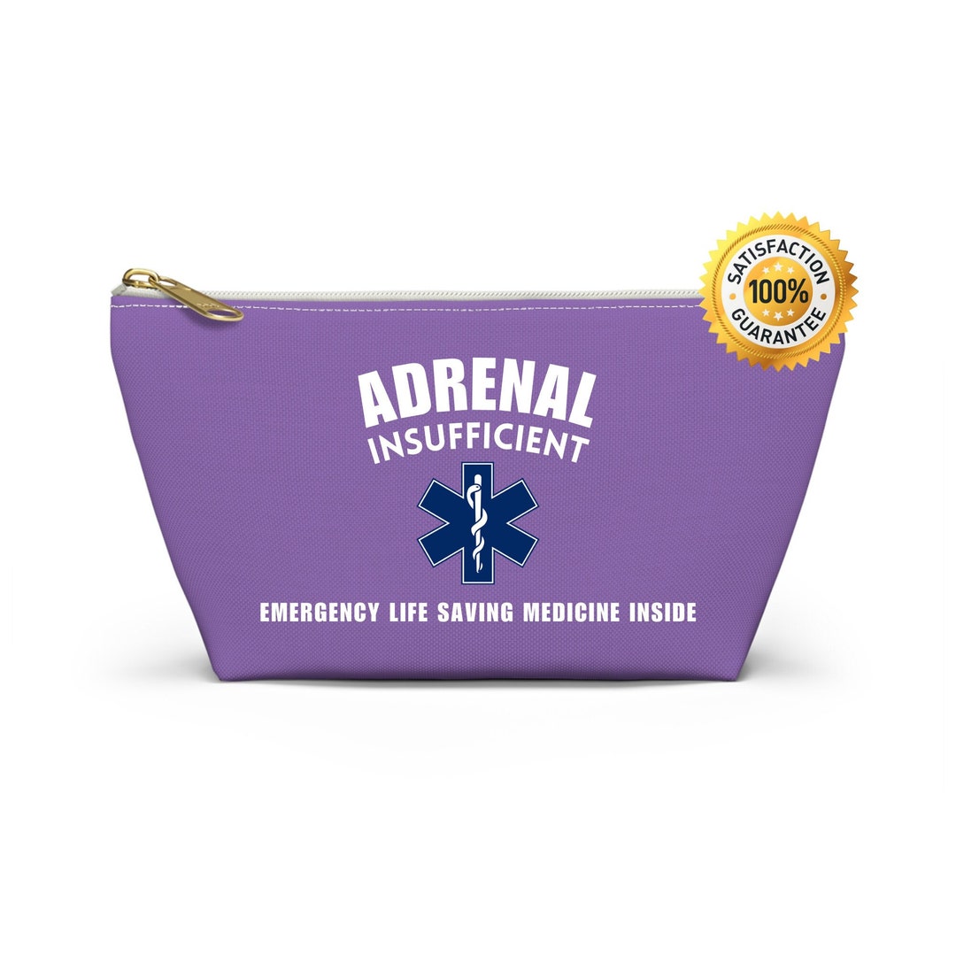 Adrenal Insufficiency Pouch, Medicine Zipper Pouch, Addisons Disease ...