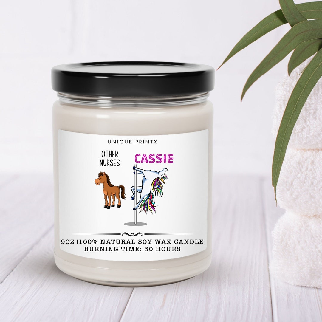 Personalized Nurse Candle, Funny Nurse Graduation Gift, Nurse Custom ...