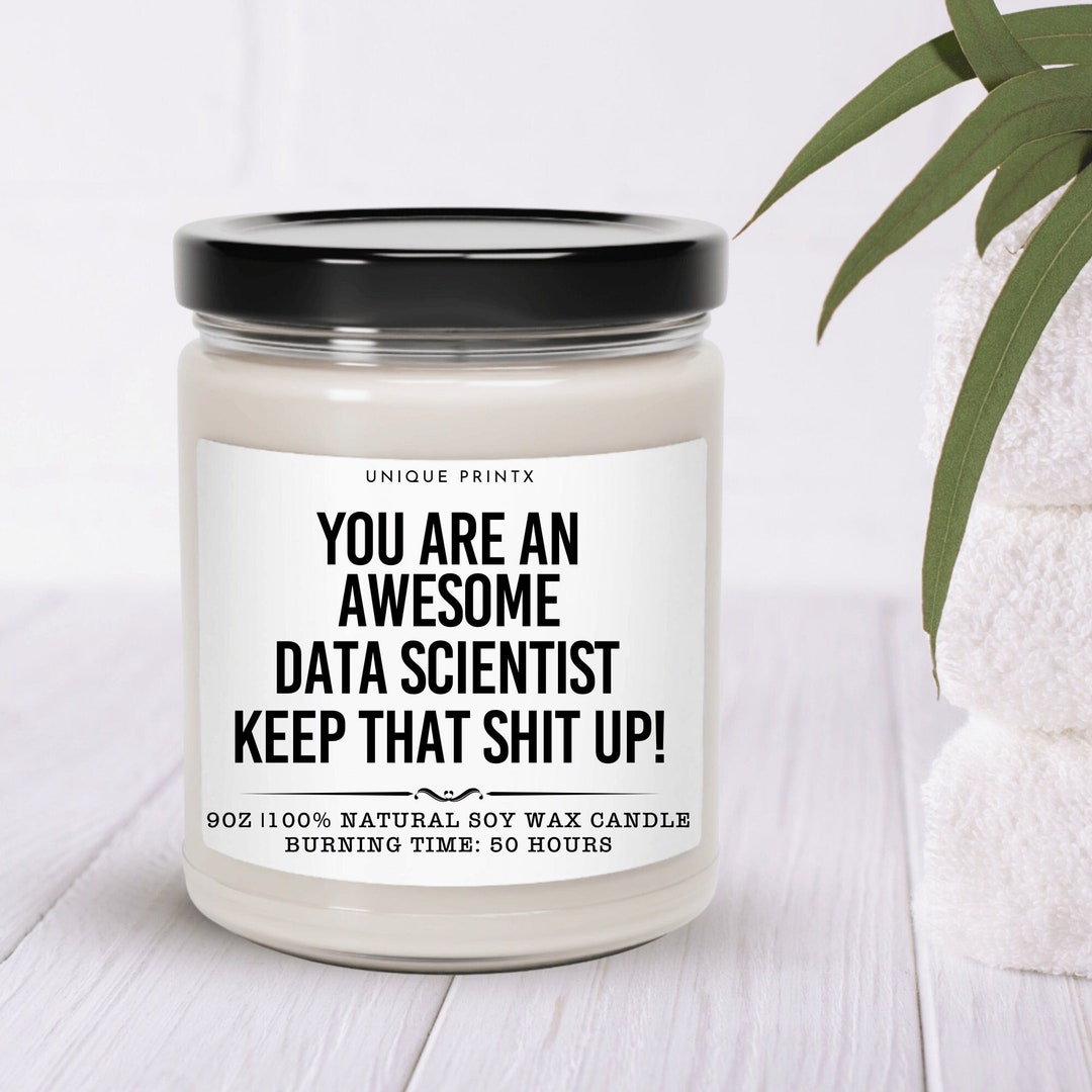Data Scientist Gift, Data Scientist Candle, Data Scientist Birthday ...