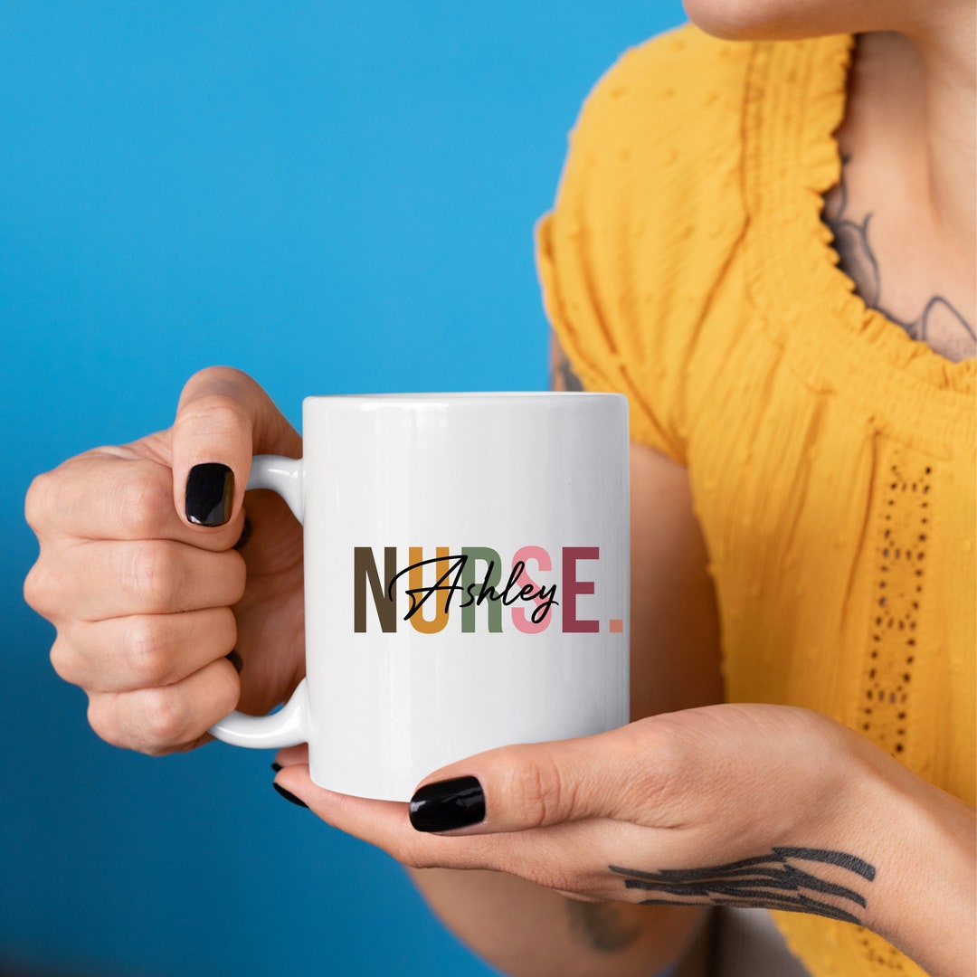 Nurse Mug, Daily Affirmations Mug With Color Inside, Mental Health ...