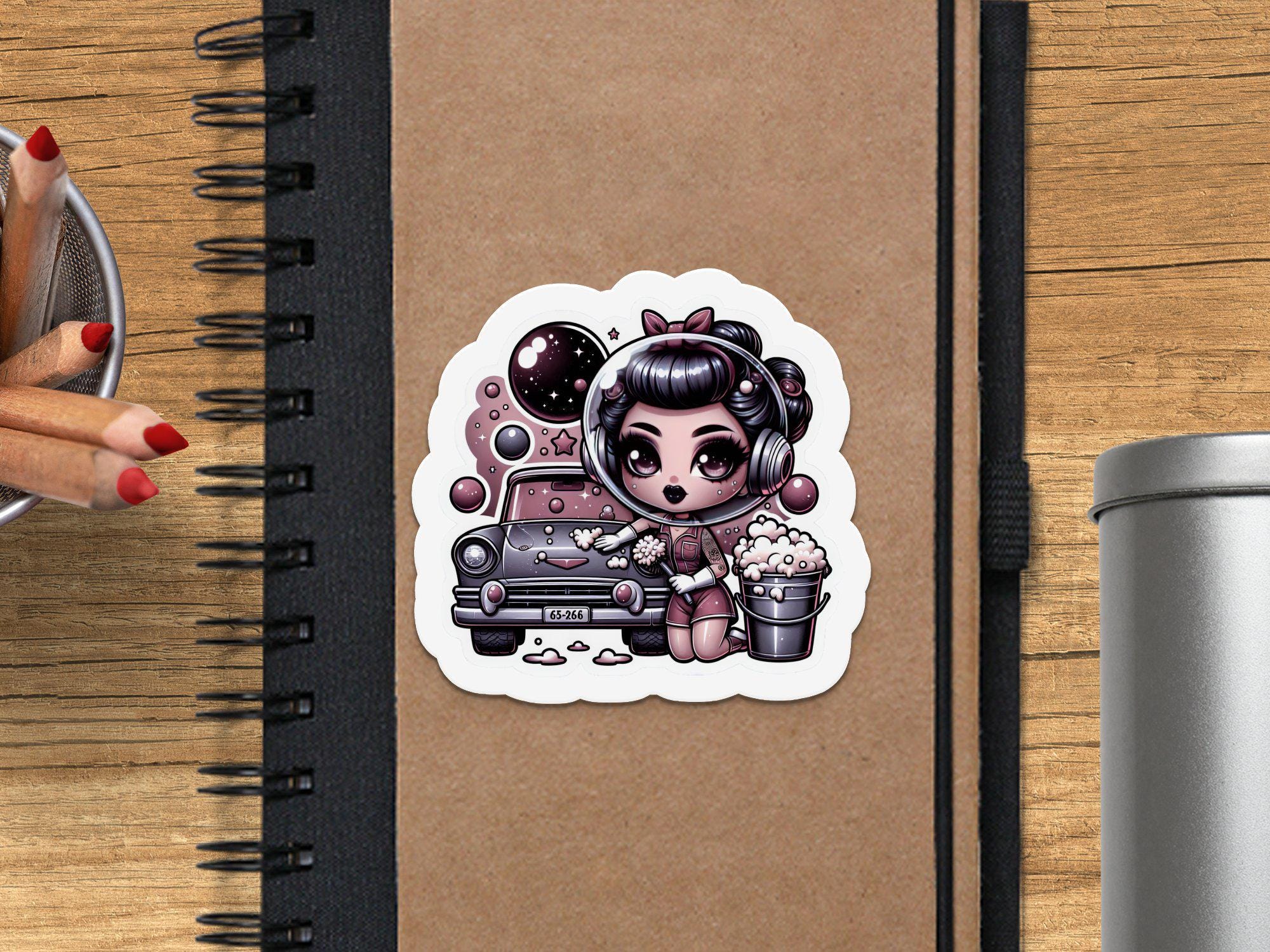 Retro Pinup Girl Sticker Bundle, Vintage Pinup Stickers, Cute Pinup ...