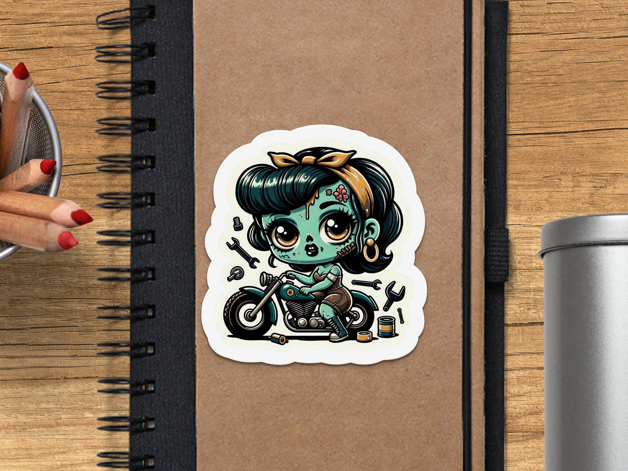 Retro Mechanic Pin-up Girl Stickers, Set of 6 Stickers, Perfect for ...