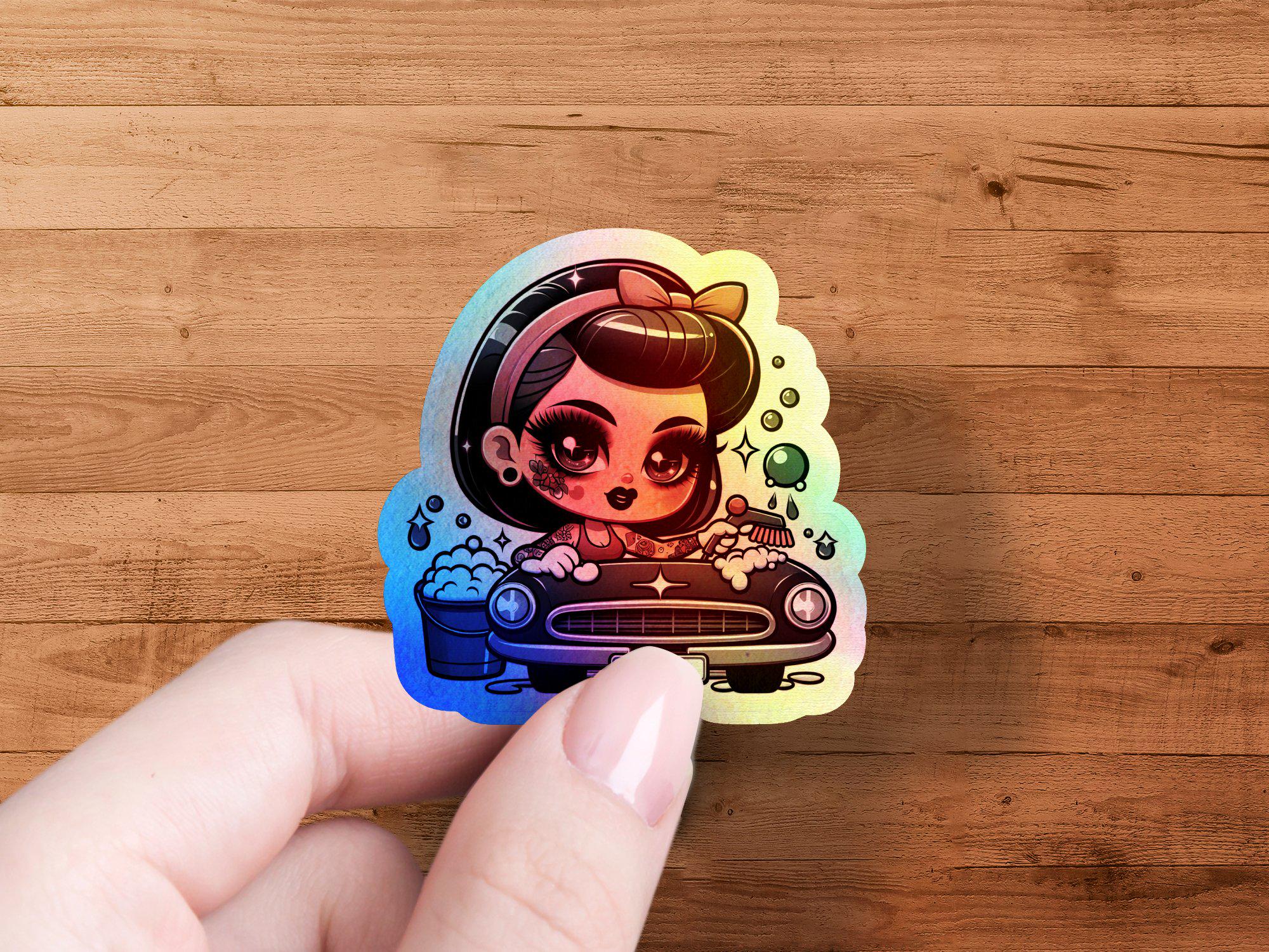 Retro Pinup Girl Sticker Bundle, Vintage Pinup Stickers, Cute Pinup ...