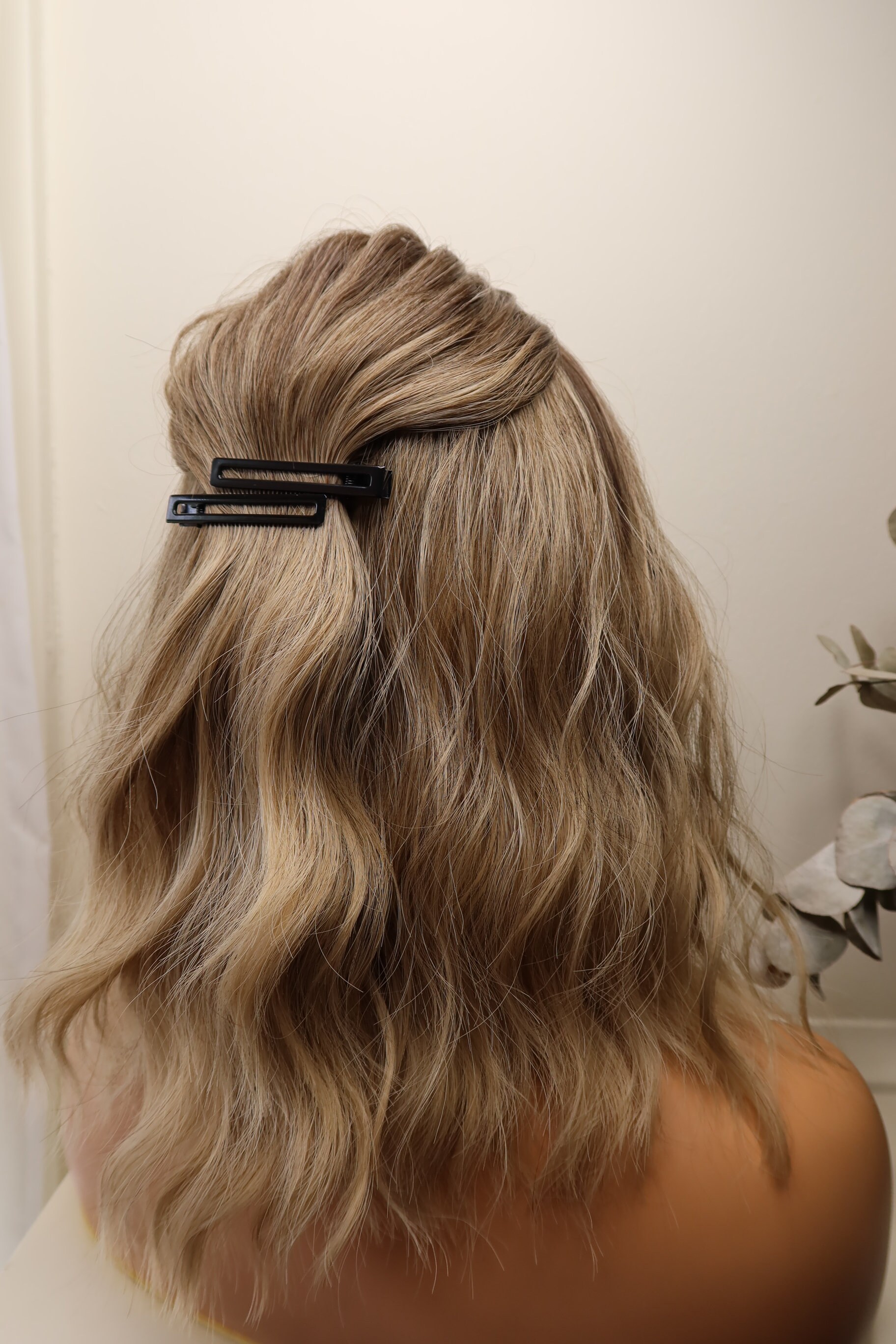 16'' Honey Blonde Beach Wave Wig With Bang Synthetic - Etsy