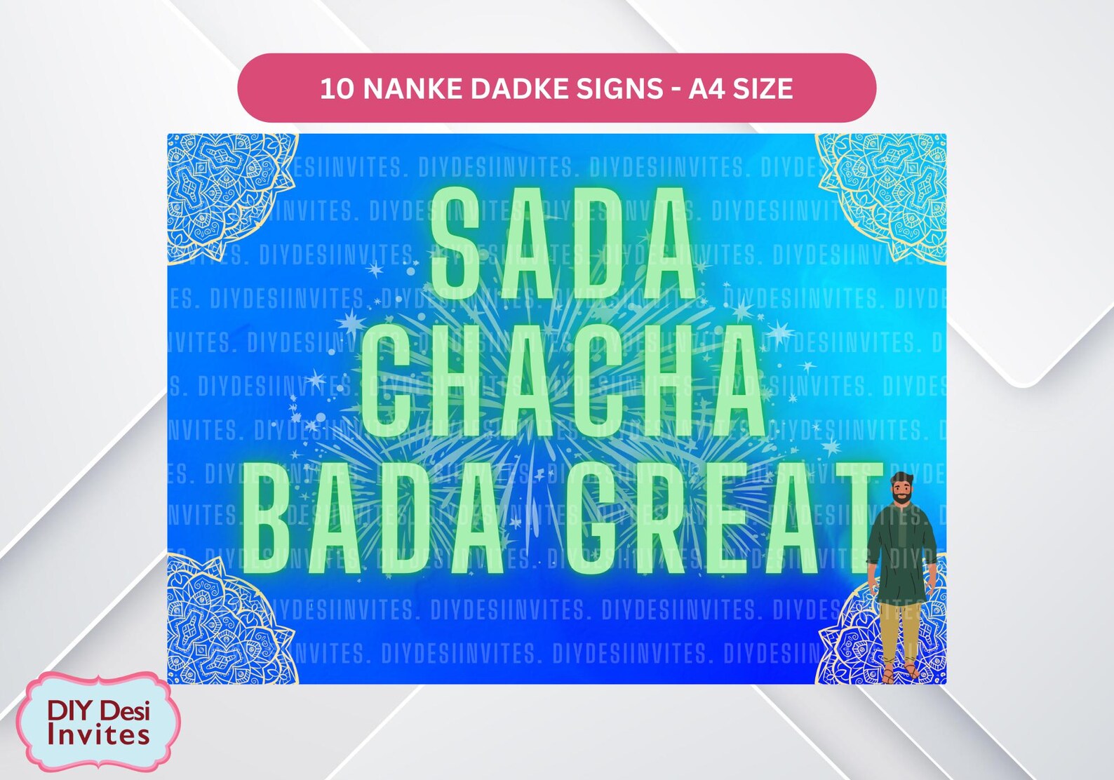 Fun Wedding Nanke and Dadke Signs - Add Cultural Flair to Your Special ...