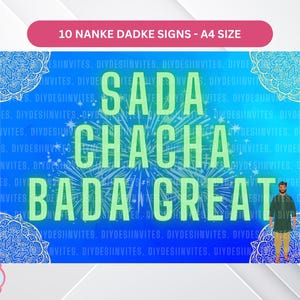 Fun Wedding Nanke and Dadke Signs - Add Cultural Flair to Your Special ...