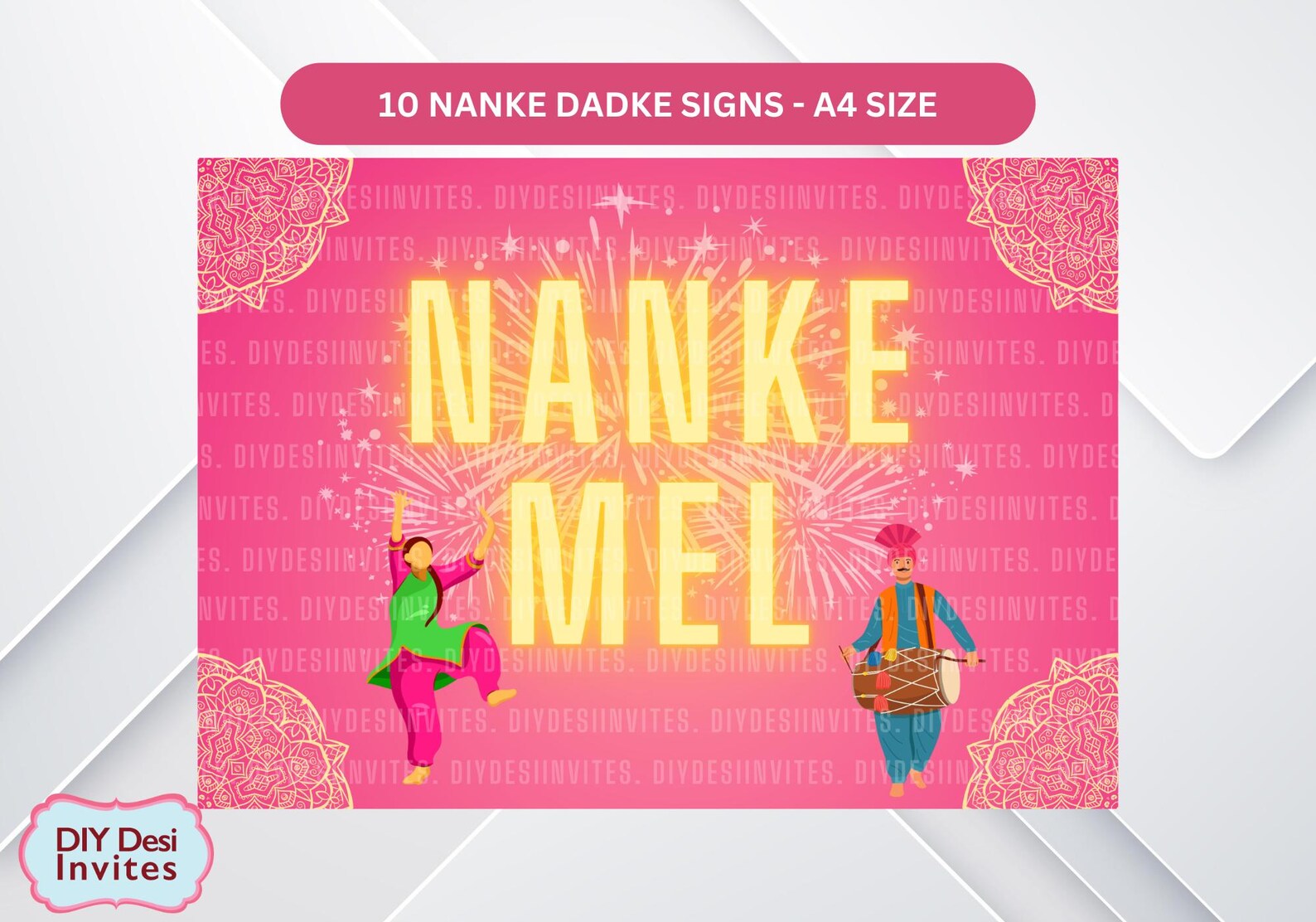 Fun Wedding Nanke and Dadke Signs - Add Cultural Flair to Your Special ...