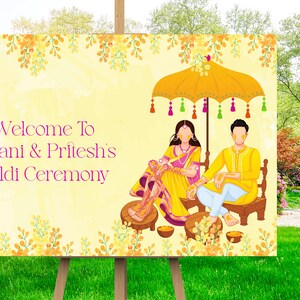 Haldi Welcome Poster - Welcome to Your Haldi Guests in Style With Our ...