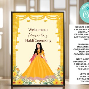 Haldi Ceremony - Haldi Event Welcome Sign - Welcome to Your Haldi Event ...
