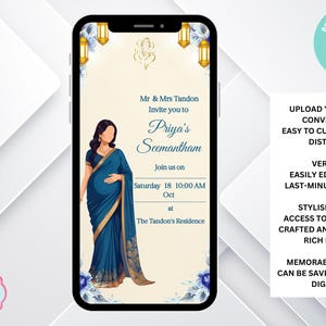 Elegant Seemantham Digital Invite - Instant Download - Etsy