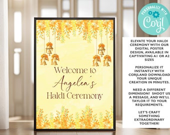 Haldi Ceremony Haldi Event Welcome Sign Welcome to Your Haldi Event ...