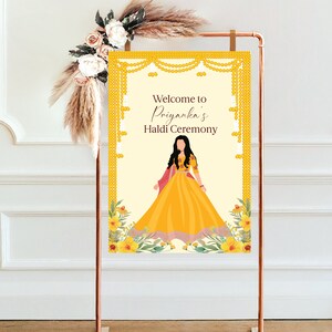 Haldi Ceremony - Haldi Event Welcome Sign - Welcome to Your Haldi Event ...