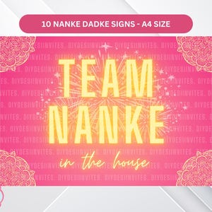 Fun Wedding Nanke and Dadke Signs - Add Cultural Flair to Your Special ...