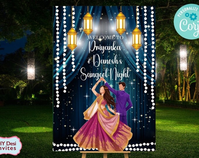 Sangeet / Mehndi Night Photo Props Set of 16 Indian Wedding, Party ...