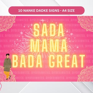 Fun Wedding Nanke and Dadke Signs - Add Cultural Flair to Your Special ...