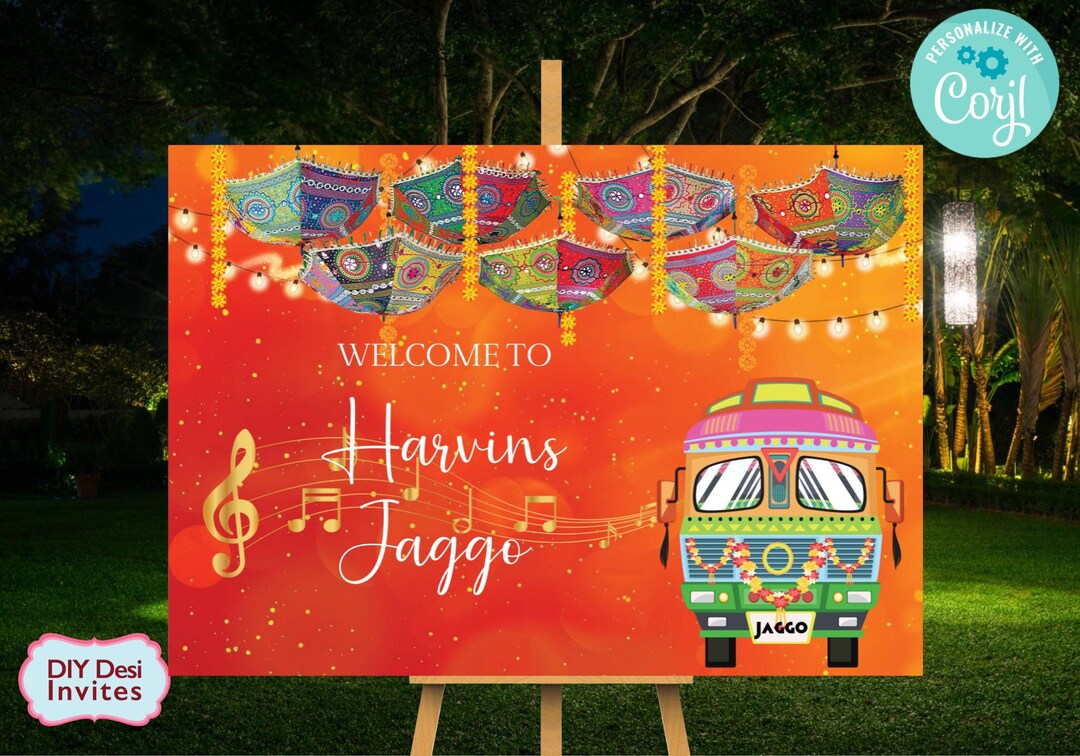 Jaggo Night Sign - Jago Signage - Looking Beautiful Punjabi Jaggo Night ...