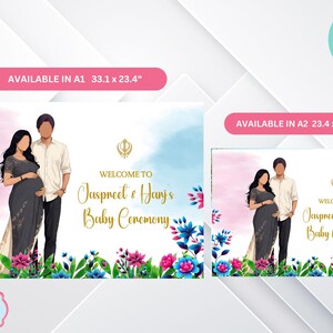 Indian Baby Shower Welcome Sign - Instant Download - Etsy