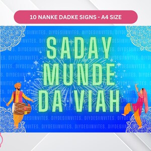 Fun Wedding Nanke and Dadke Signs - Add Cultural Flair to Your Special ...