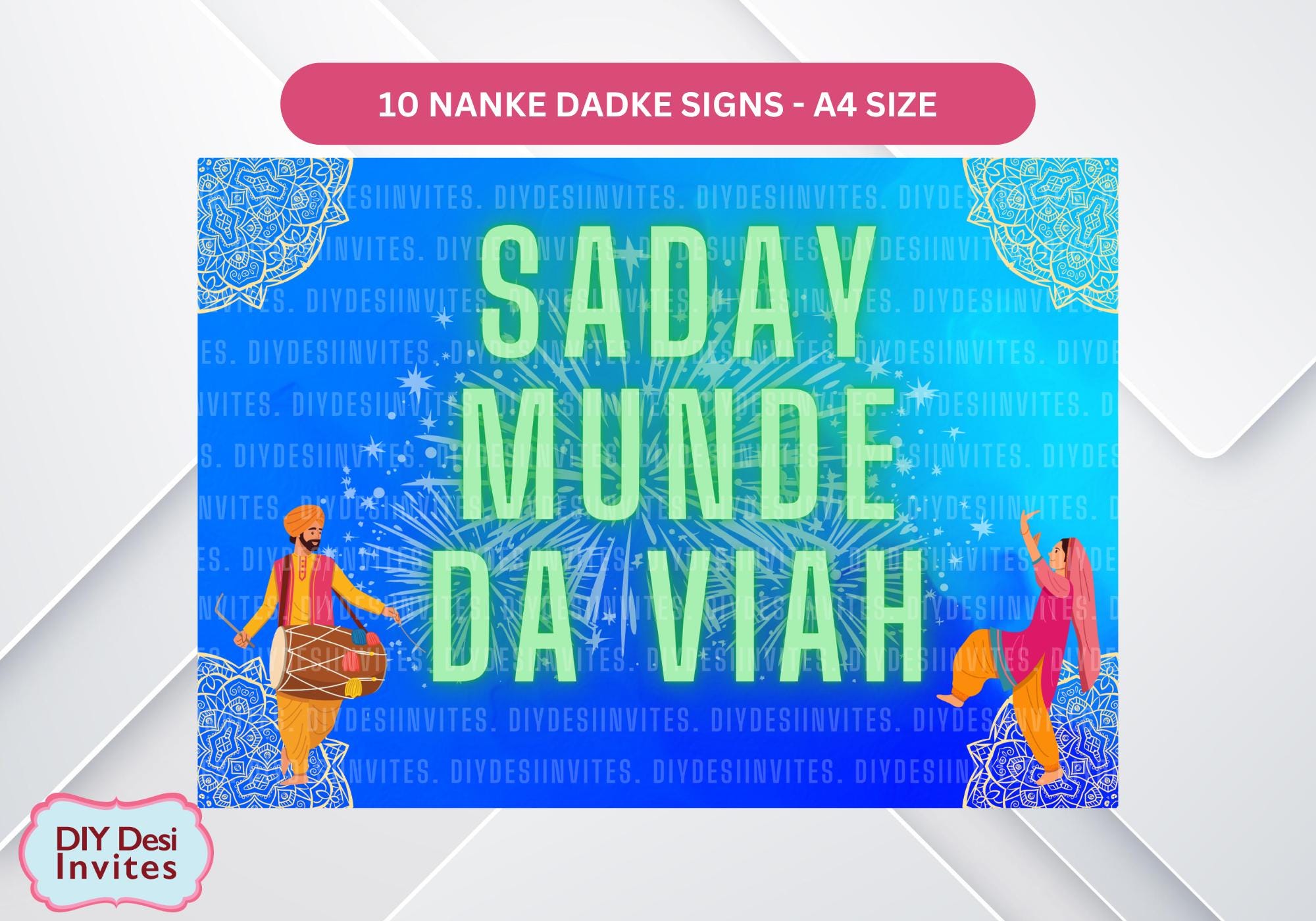 Fun Wedding Nanke and Dadke Signs - Add Cultural Flair to Your Special ...