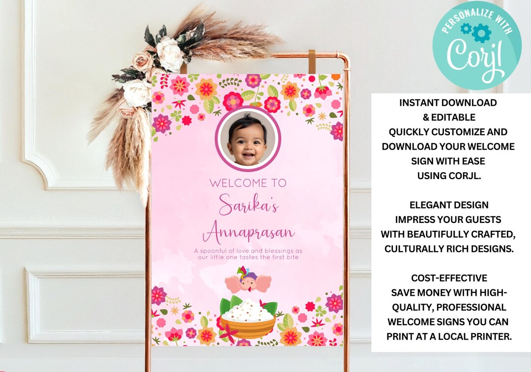 Weaning Ceremony Decor - Indian Baby Ceremony Poster - Annprassam ...