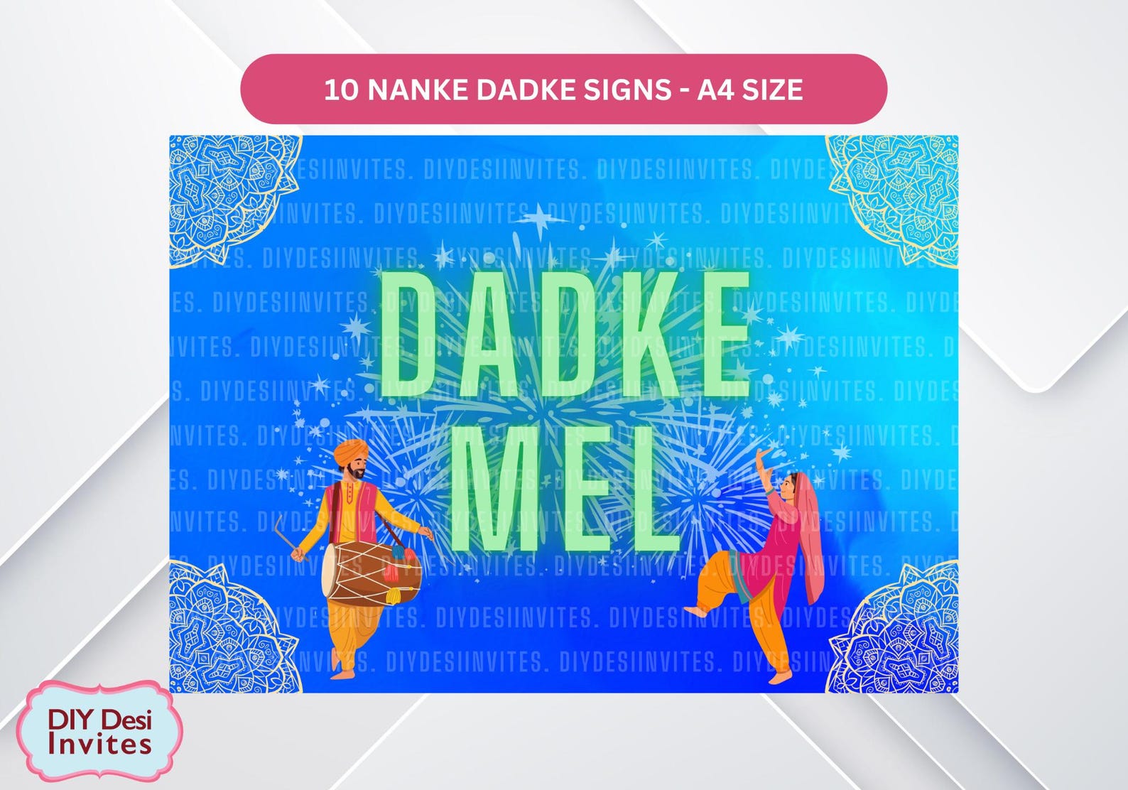 Fun Wedding Nanke and Dadke Signs - Add Cultural Flair to Your Special ...