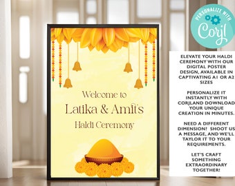 Haldi Ceremony Haldi Event Welcome Sign Welcome to Your Haldi Event ...