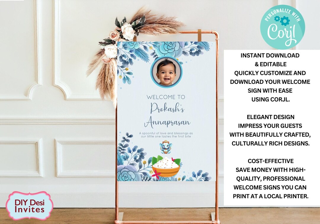 Weaning Ceremony Decor - Indian Baby Ceremony Poster - Annprassam ...