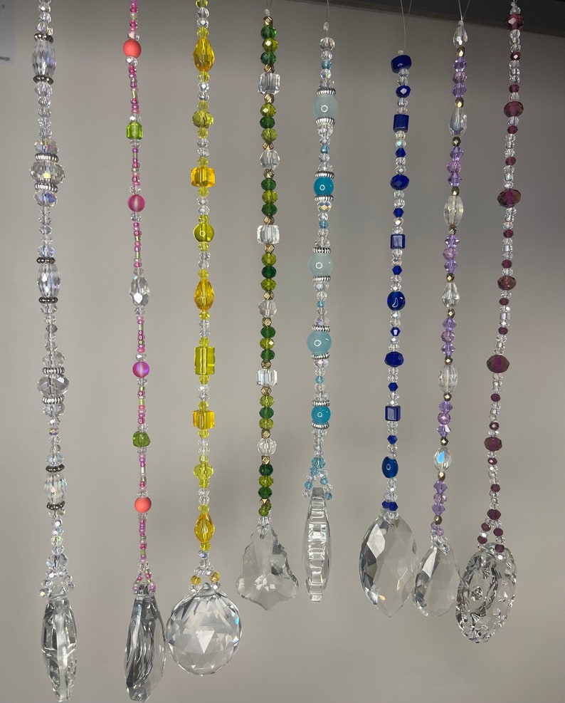 Colorful Beaded Suncatchers, Window Hanging, Rear View Mirror Hanging ...
