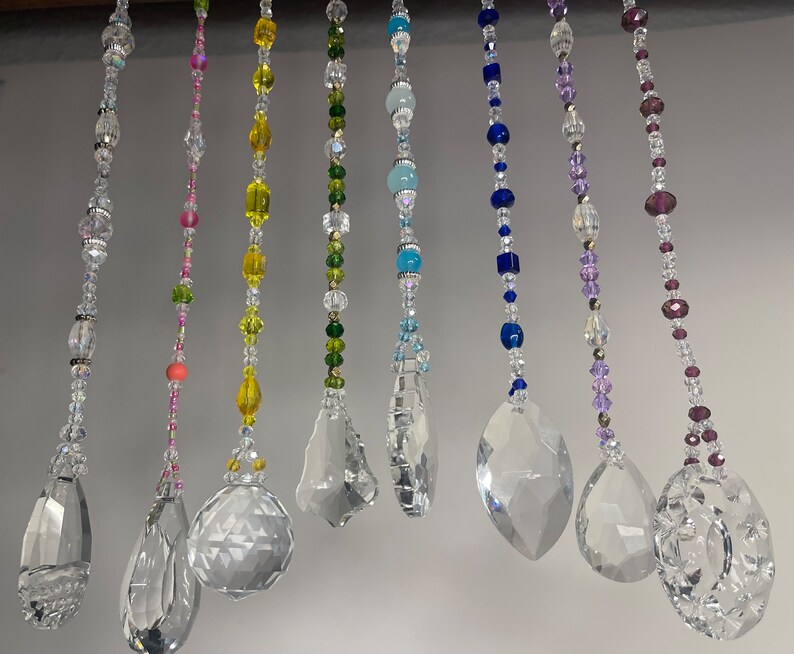 Colorful Beaded Suncatchers, Window Hanging, Rear View Mirror Hanging ...
