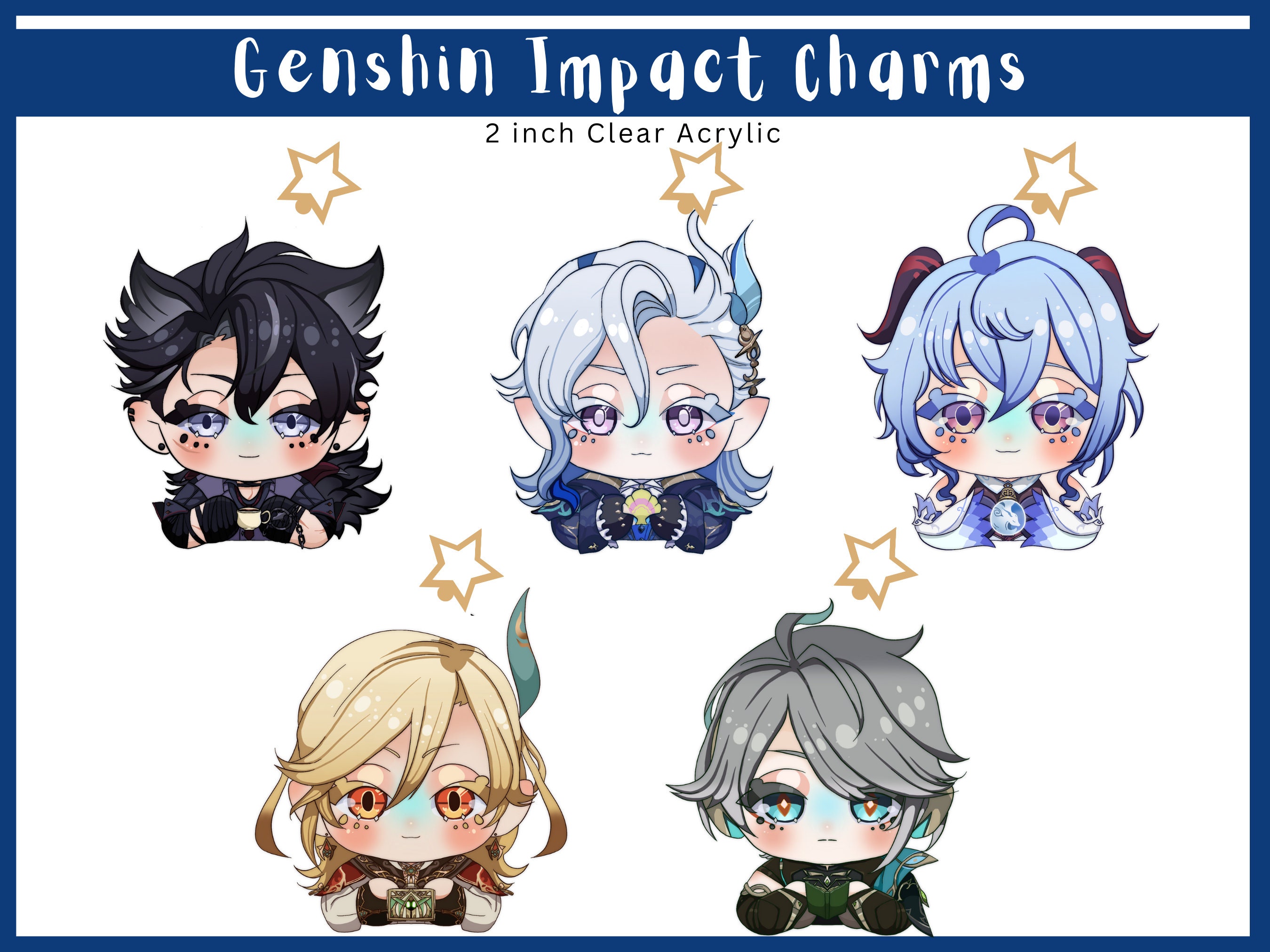 Genshin Impact Charms - Etsy