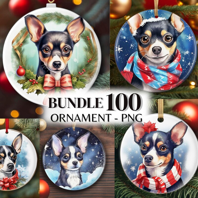 Rat terrier christmas ornament - Etsy.de