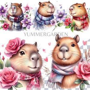 Christmas PNG Bundle, Christmas Capybara Sublimation Design, Capybara ...