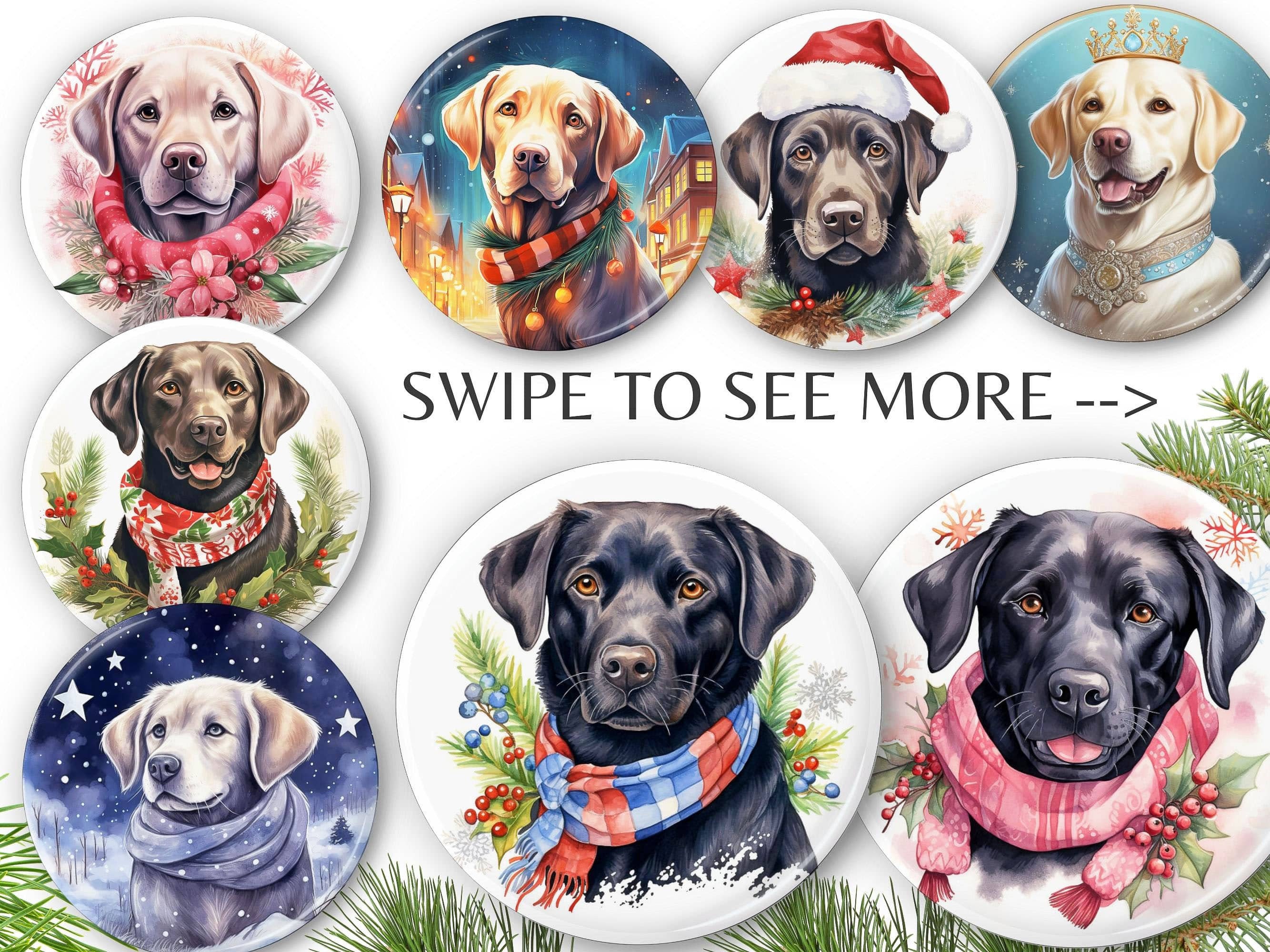 100 Labrador Retriever Christmas Dog Ornaments PNG Bundle,christmas ...