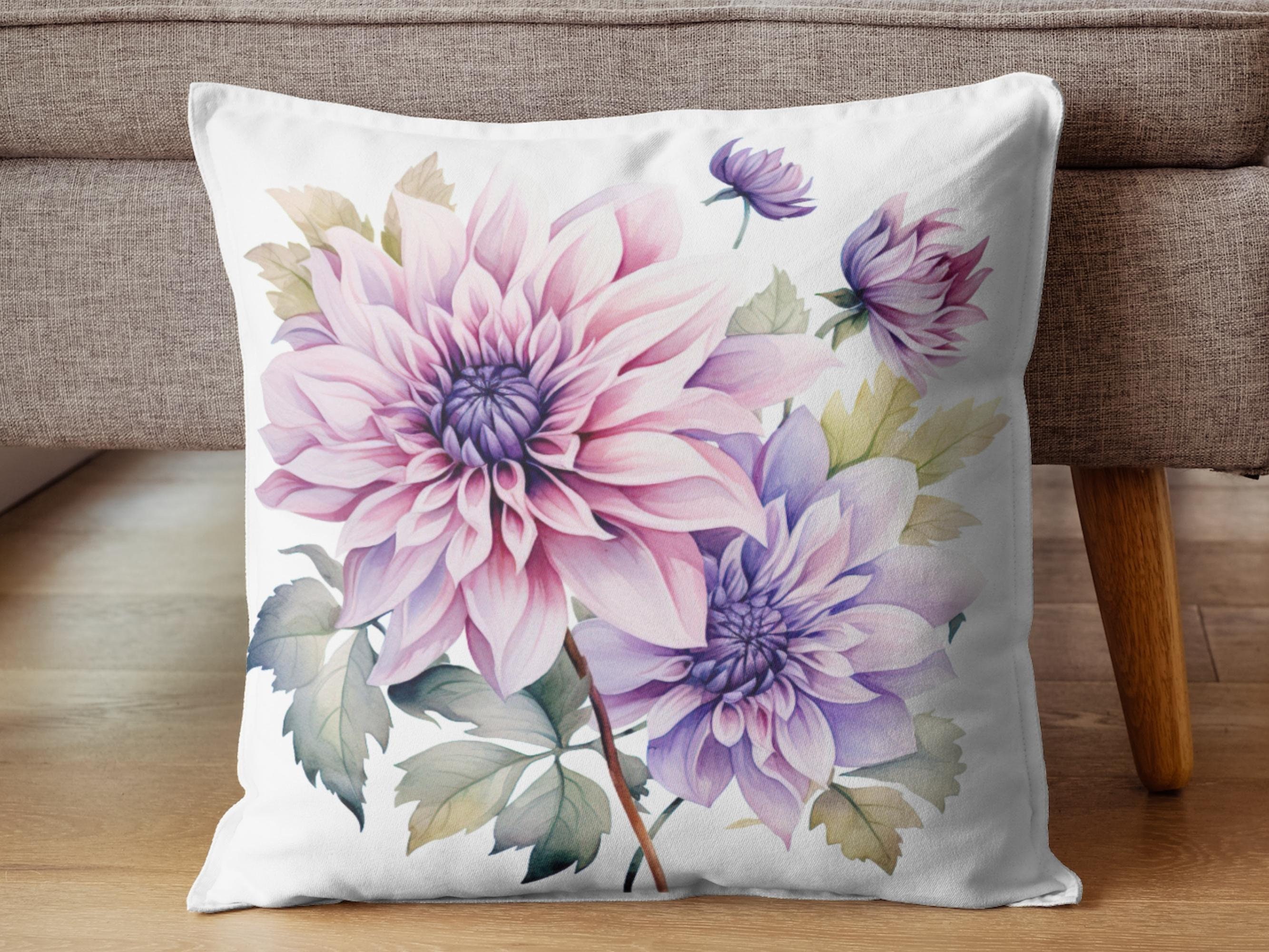 30 Watercolor Dahlia Flower Clip Art Bundle,pastel Pink Blue Yellow Png ...