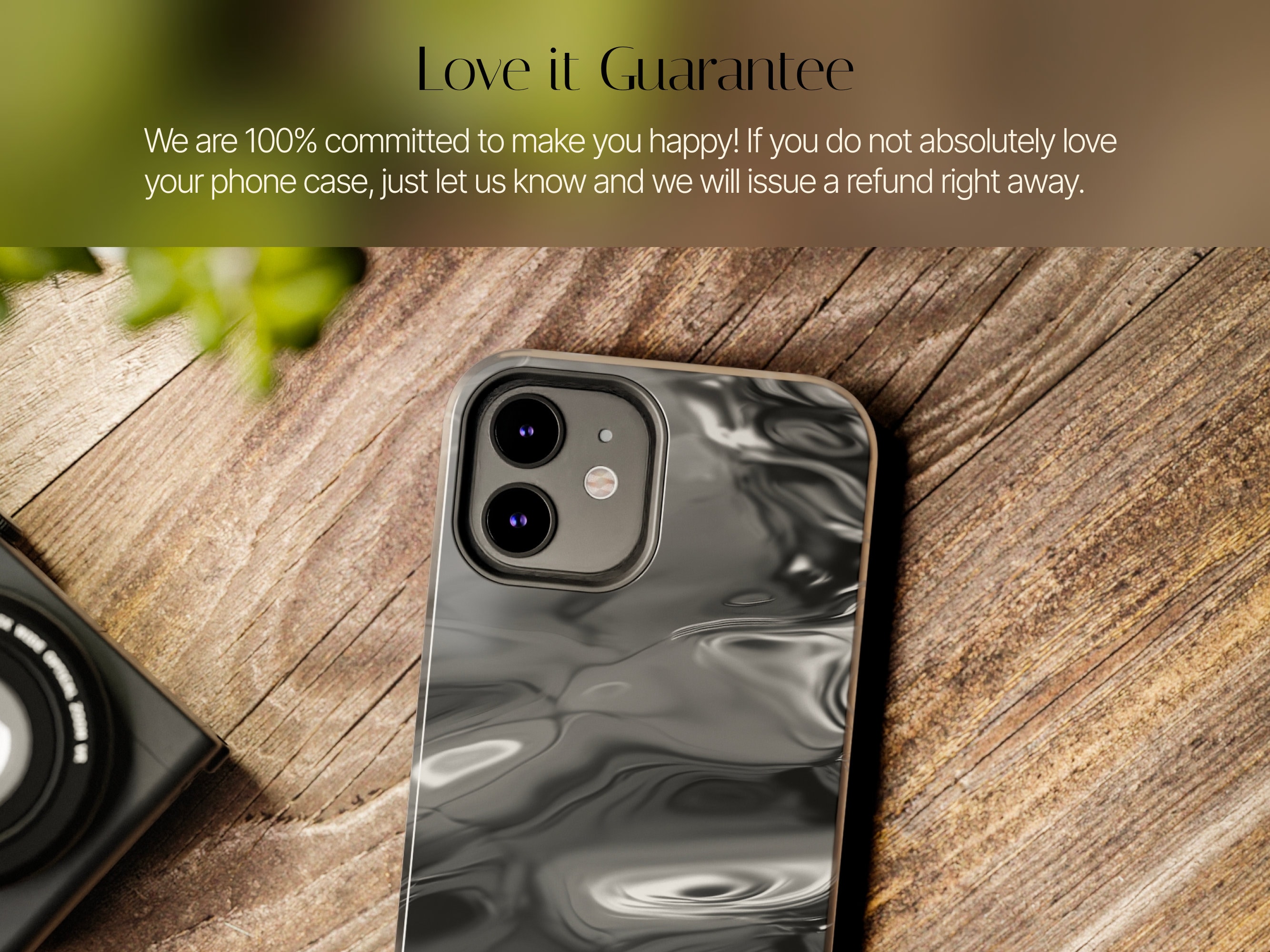 Trendy Monochrome iPhone Case Beautiful Imagery Phone Cover for Modern ...