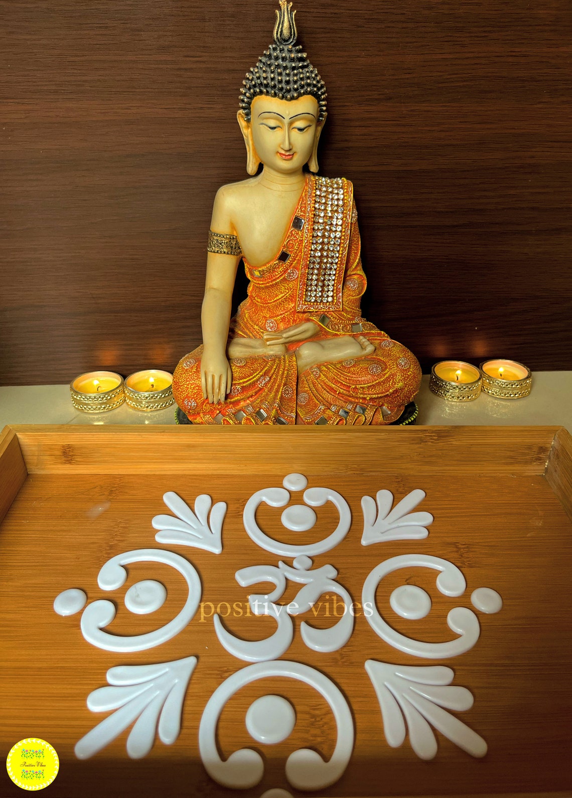 Reusable Plastic Rangoli OM-PADMA Design DIY Mat Durable - Etsy