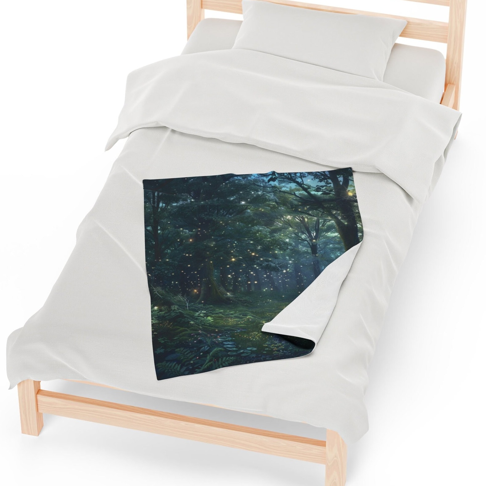 Magical Firefly Forest Blanket | Cozy Velveteen Forest Magic ...
