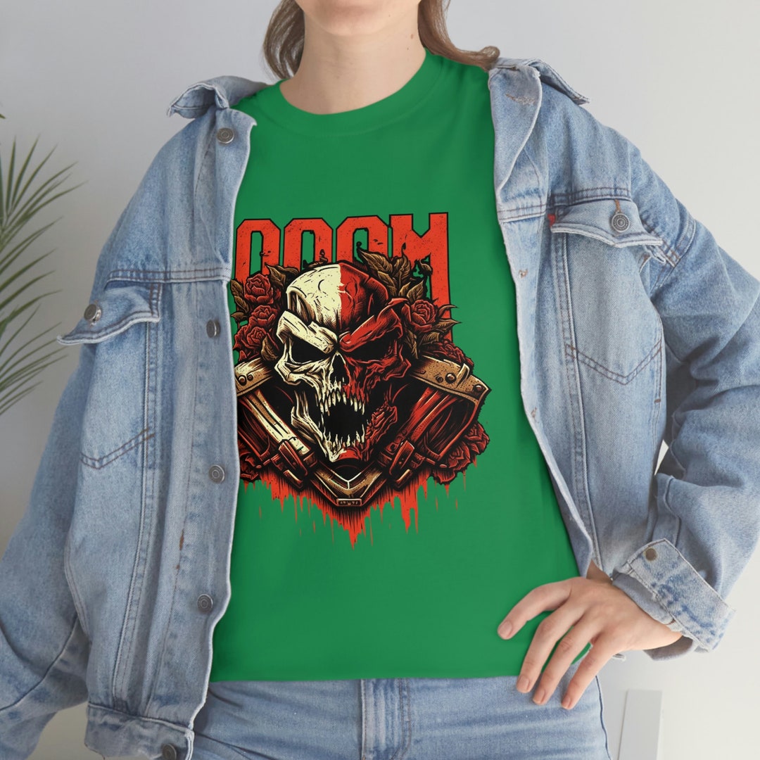 DOOM V1 Logo T-shirt Old School FPS Video Game Apparel - Etsy