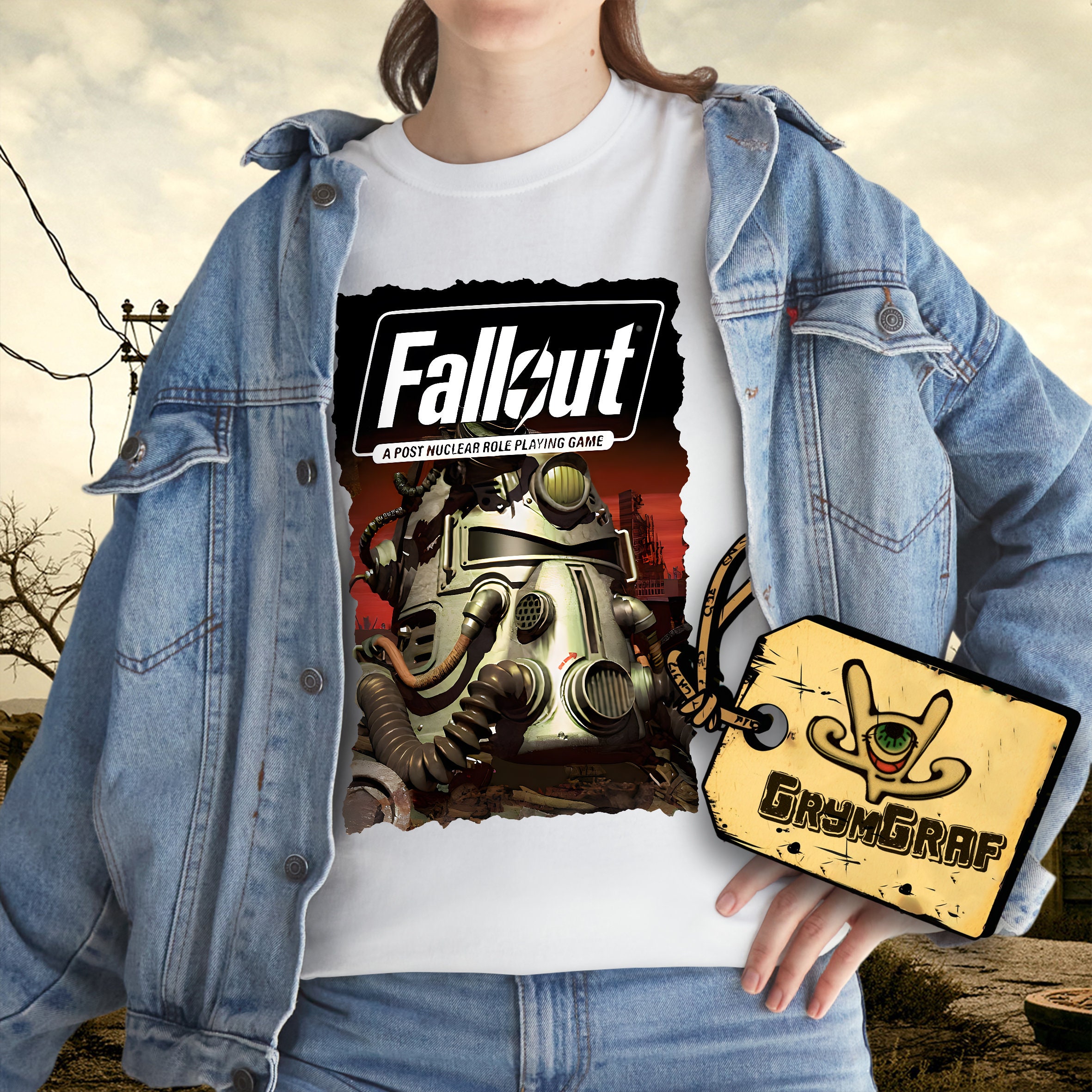 Fallout 1 Cover Art V3 Fallout Game Logo T-shirt Old - Etsy