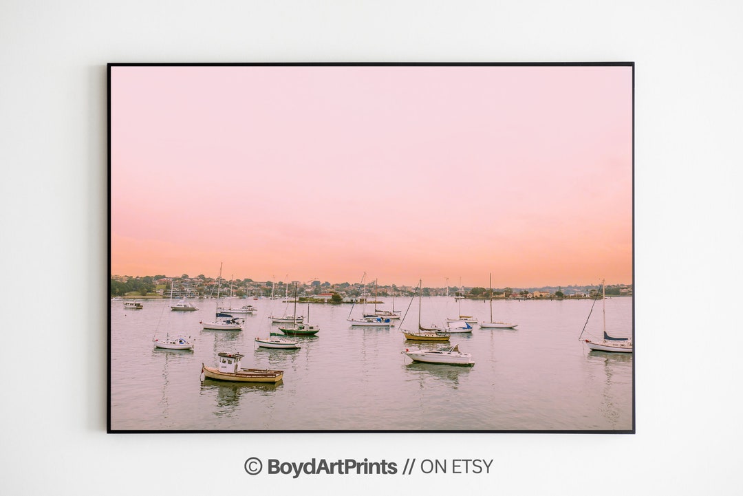 Sydney Wall Art Poster Printable, Balmain Harbour Marina Australia ...