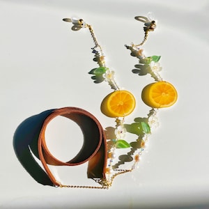 Lemon Slices Glasses Chain | Cute Lime Sunglasses Chain | Kawaii Fruit ...