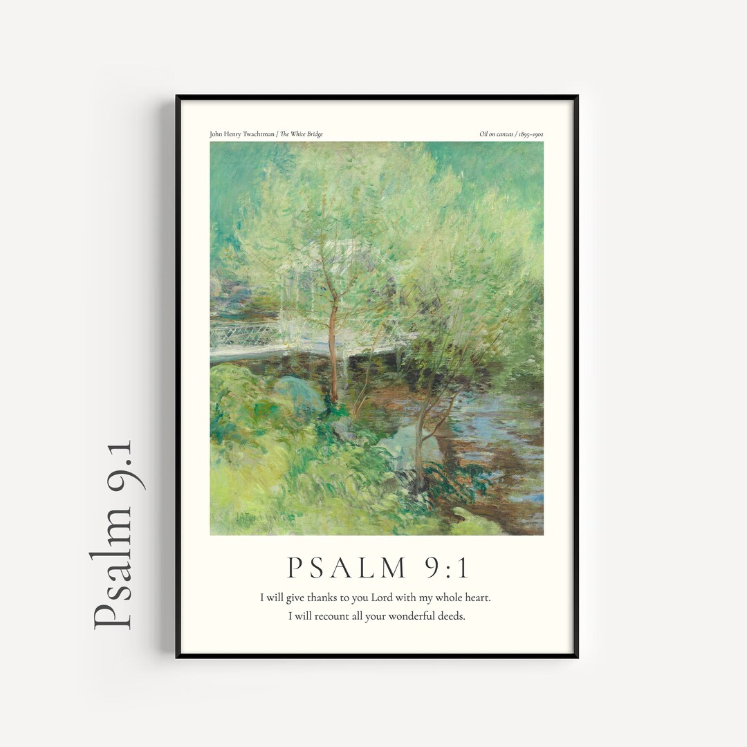 Psalm 91 Psalm 9:1 Modern Christian Art Bible Verse Print - Etsy Singapore